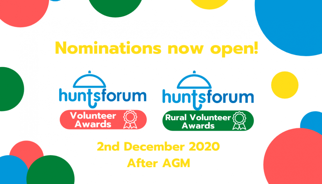 Hunts Forum Volunteer Awards 2020: Nominations Now Open | Hunts Forum
